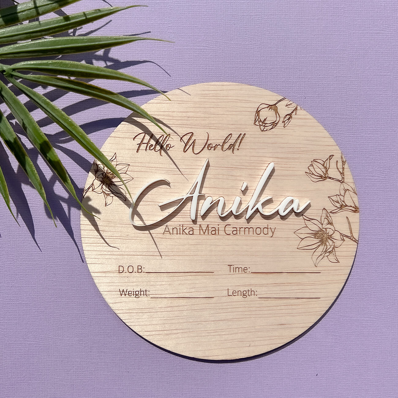 Hello World Plaque with Name – Laser Artistry